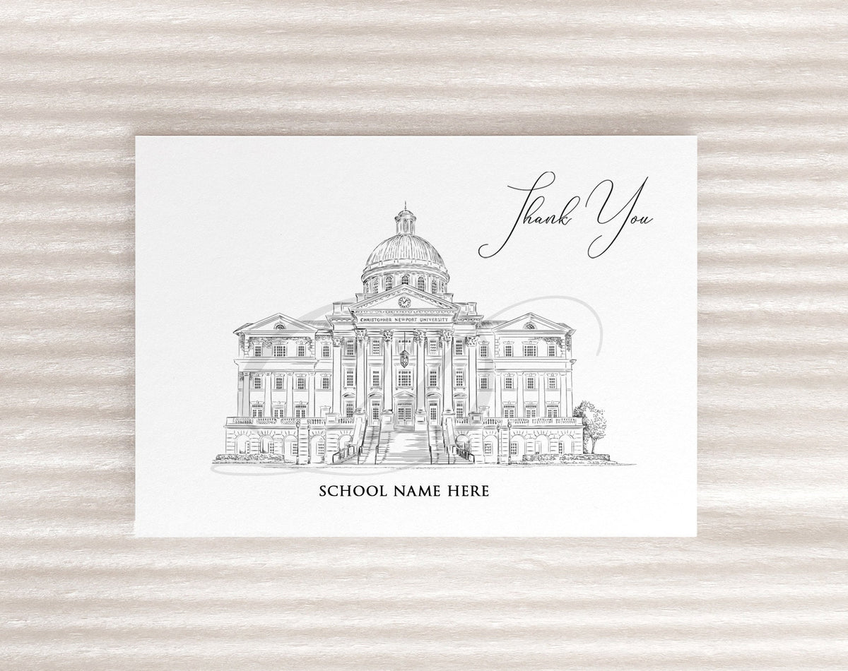Graduation Thank You Cards, Christopher Newport University, Thank You ...